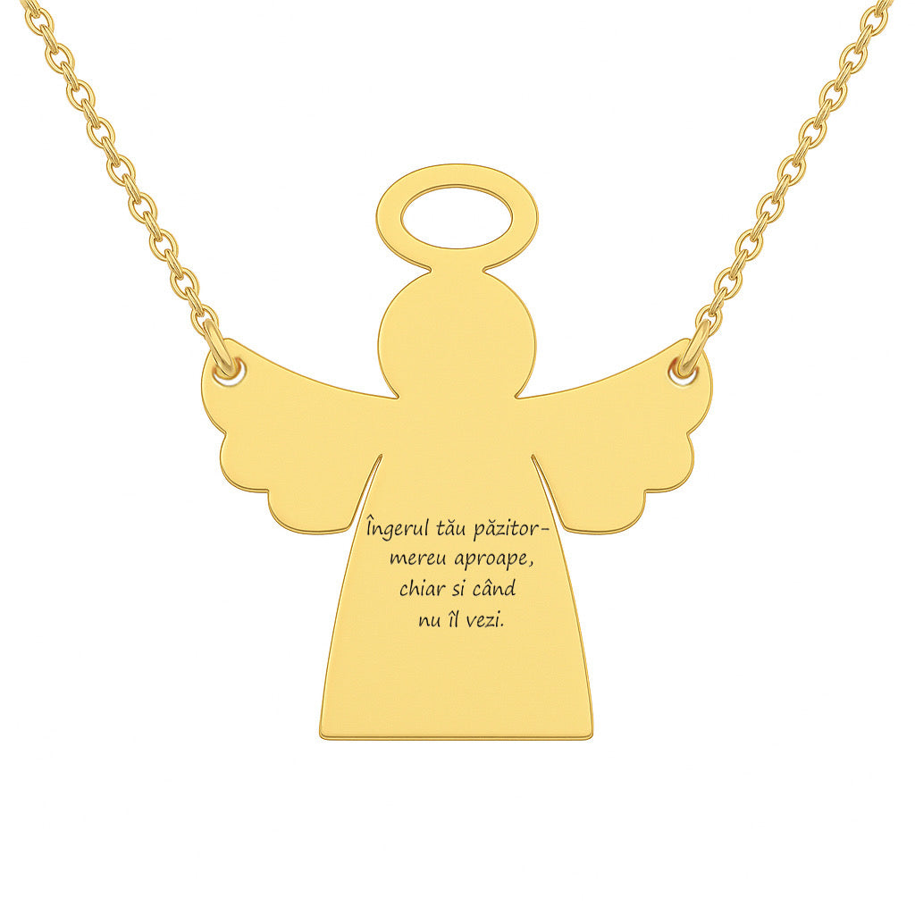 Colier Angel Signature, argint 925 placat cu aur