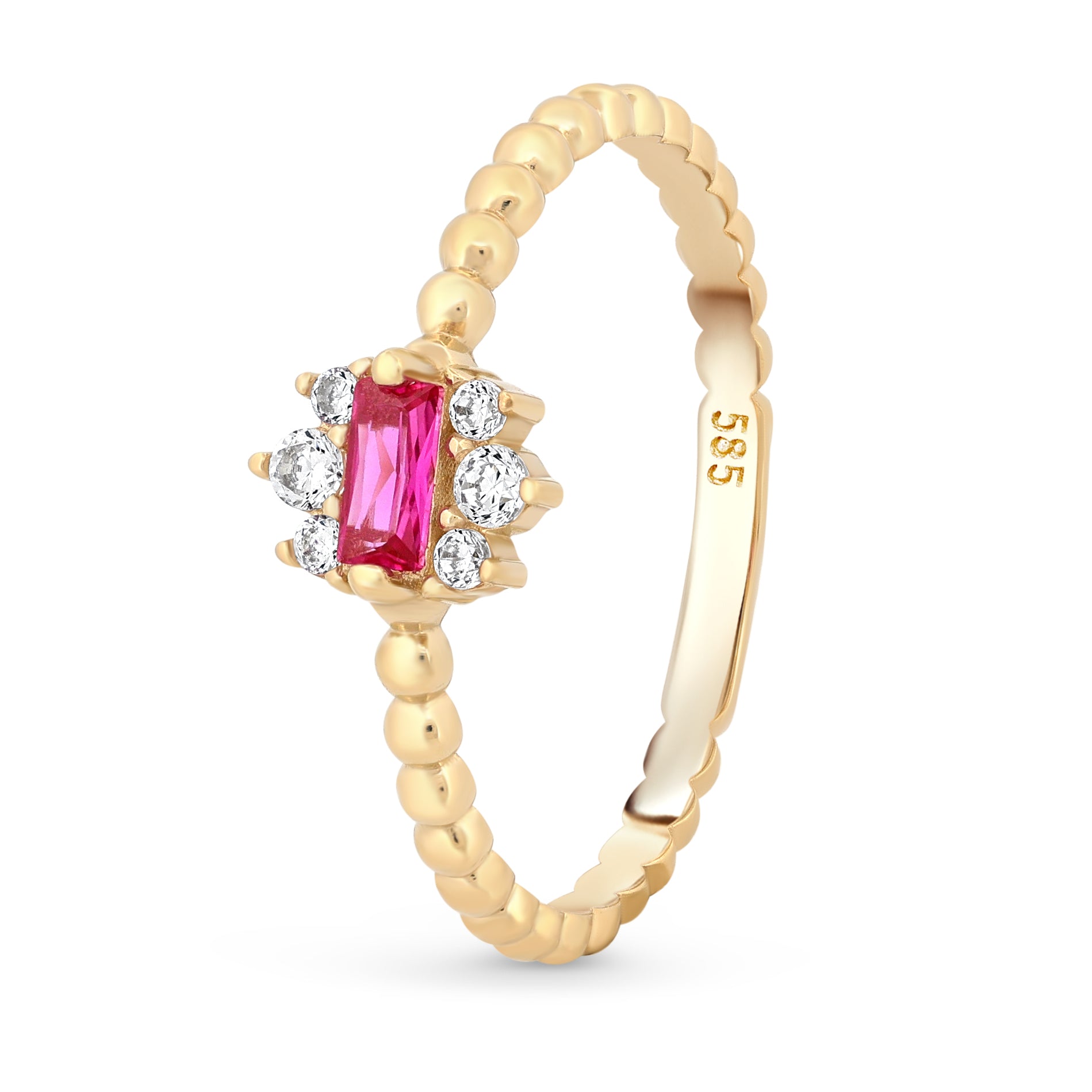 Royal Ruby ring in 14K gold